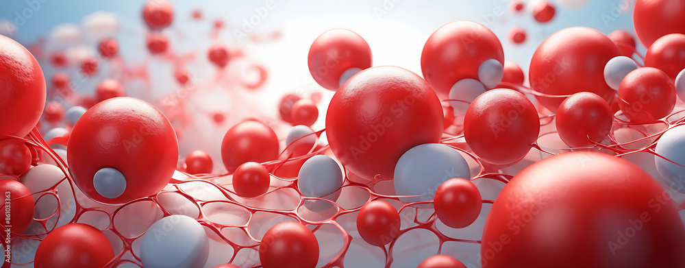 Blood cell red 3d background vein flow platelet wave cancer medicine ...