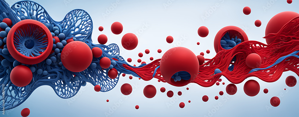Blood cell red 3d background vein flow platelet wave cancer medicine ...