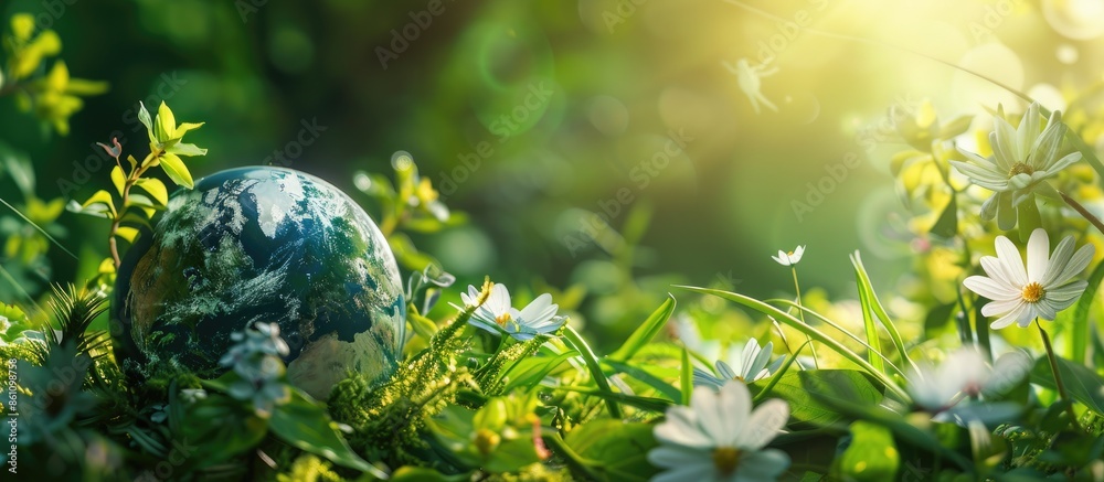 World Environment Day, Importance of protecting nature. Concept of the Environment World Earth ...