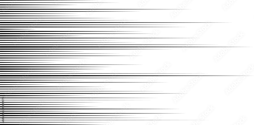 Fast speed lines on white background. Anime comic speed lines movement ...