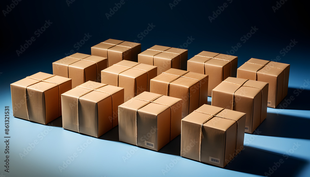 cardboard boxes. Heap of cardboard boxes for the delivery of goods ...