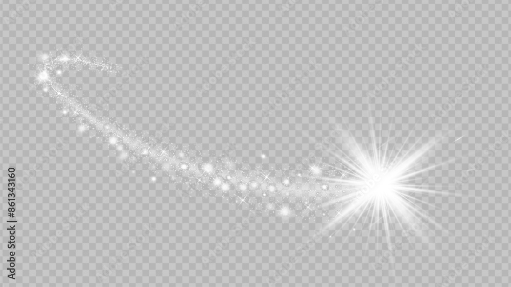 Stock-Vektorgrafik „Light glow effect stars bursts with sparkles isolated on transparent ...