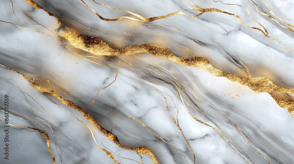 Luxurious marble texture background with elegant gold accents and ...