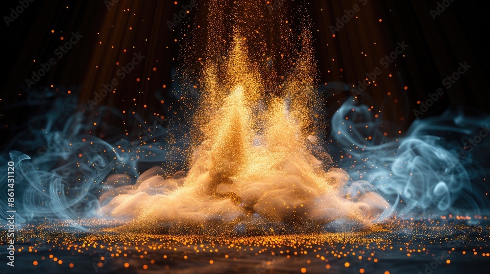 spotlight nature beam awe ray award Spotlight magic fog texture light ...