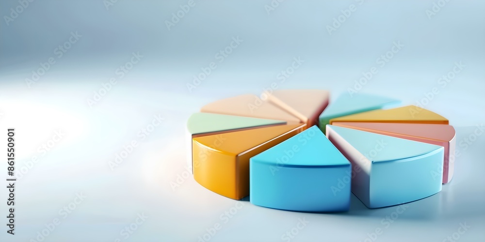 Distribution of Revenue Among Departments A Pie Chart with Labeled ...