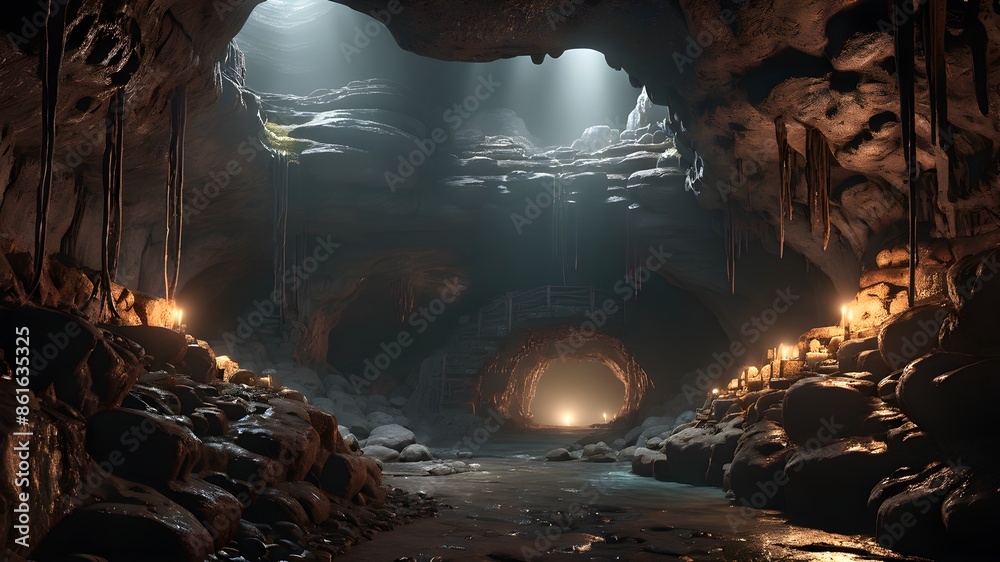 Exploring the hidden wonders of this enchanting underground cavern, where nature's artistry ...