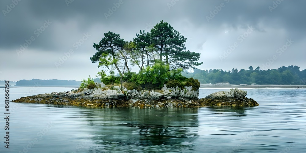 Brittany France Exploring a Small Island. Concept Island Adventures ...