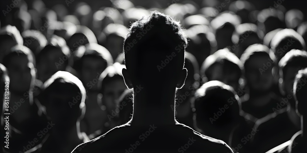 Manipulation of crowd by dark silhouette a portrayal of the ...