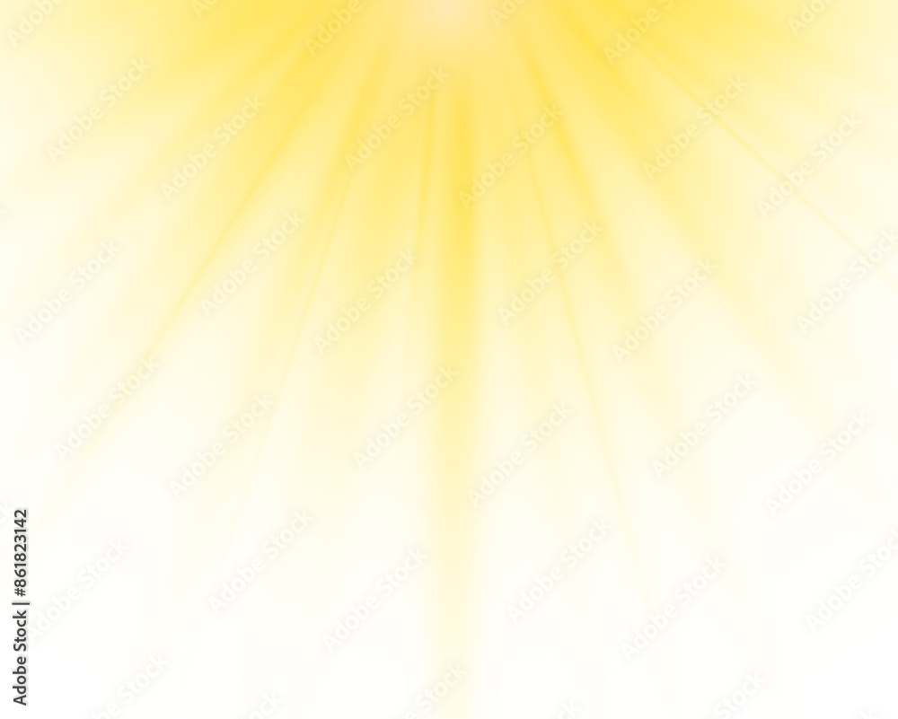 Sun light with glare. Golden flash png. Sun rays png. Vector ...