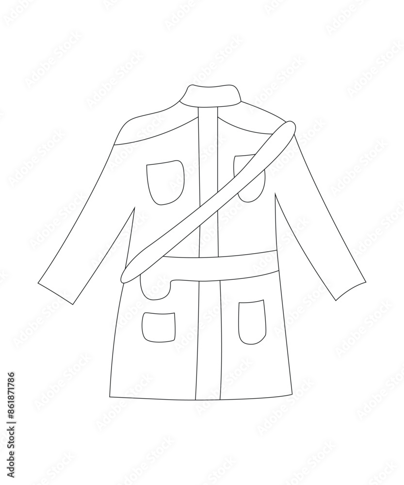 Canadian Symbol Coloring Page For kids Stock Vector | Adobe Stock