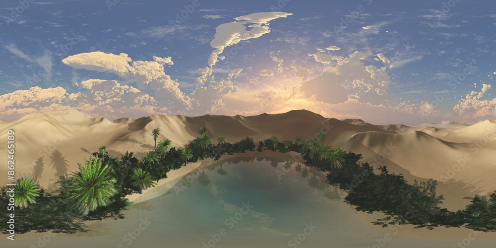 Environment map. HDRI map. Equirectangular projection. Spherical ...