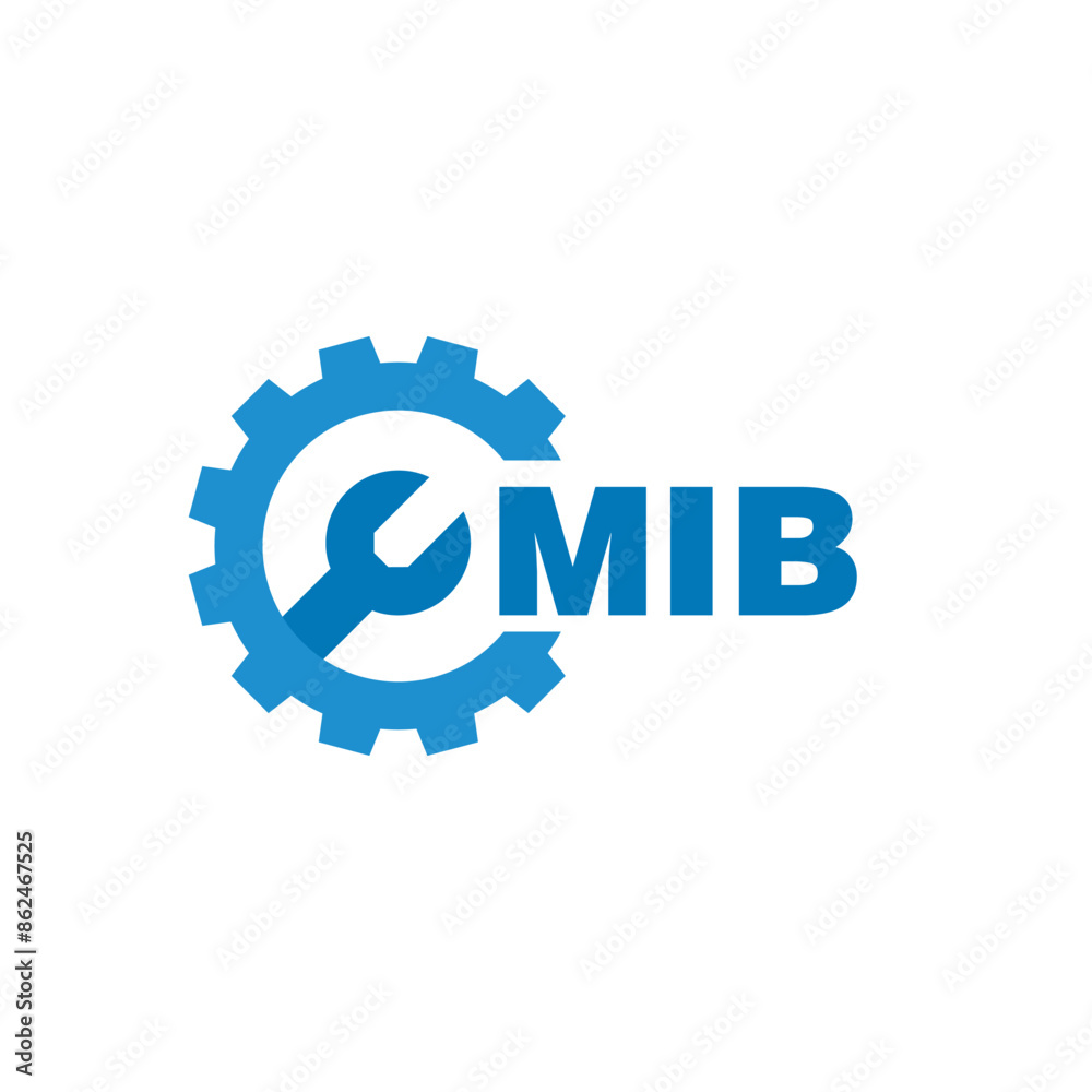 MIB letter logo design on white background. MIB logo. MIB creative ...