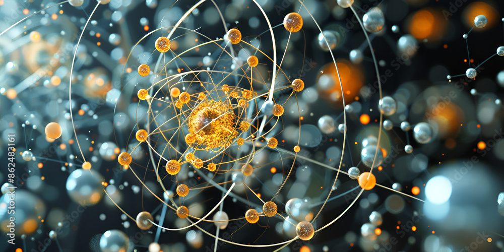 Dynamic Visualization of Atomic Structures and Quantum Particles Abstract Representation of ...