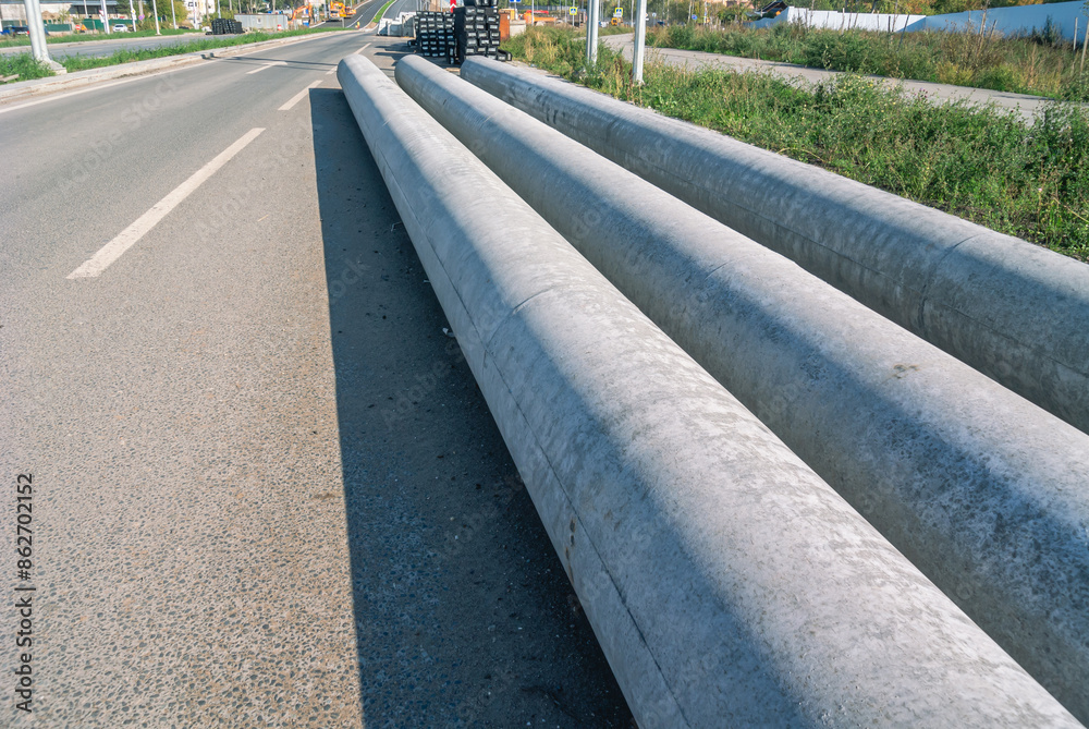 Reinforced concrete pipe for laying communications. Pipelines of ...