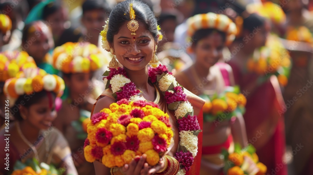 Foto de Stock Onam Festival in India. a holiday in India. traditions of ...