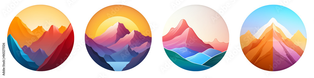 Ranges clipart collection, symbol, logos, icons isolated on transparent ...