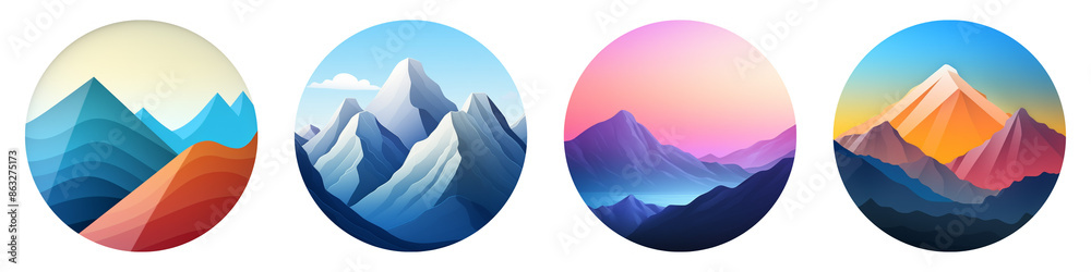 Ranges clipart collection, symbol, logos, icons isolated on transparent ...