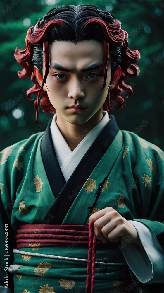 Live Action Tanjiro Kamado: Demon Slayer Stock Photo | Adobe Stock