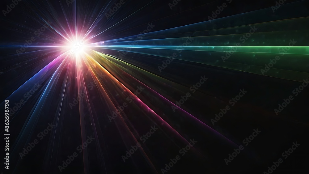 heavy lens flare light leak chromatic aberration overlay effect ...