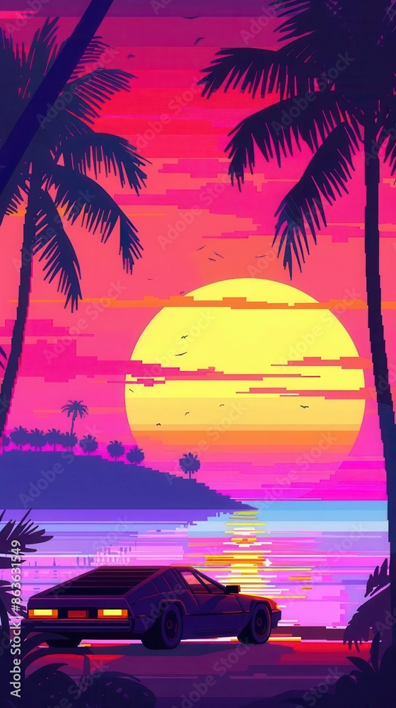 29 Pixelated retro scenes flat design front view pixel theme animation ...