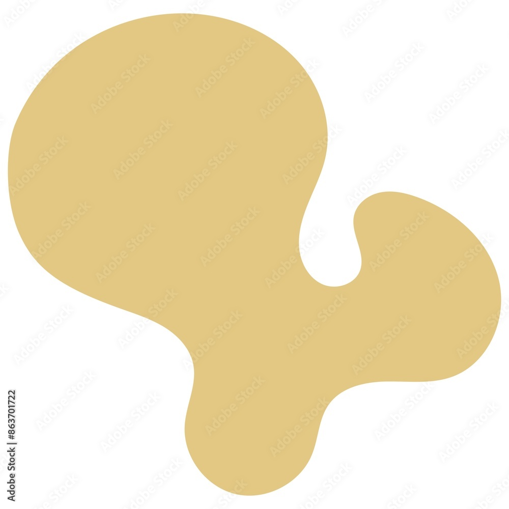 Wavy Blob.Abstract liquid shapes. Organic flat blobs. Irregular fluid ...