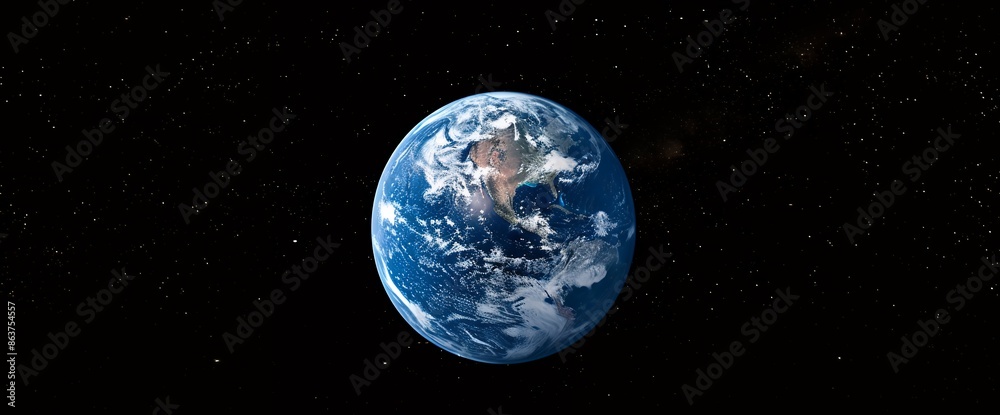 earth view, blue planet earth with space background, high resolution ...