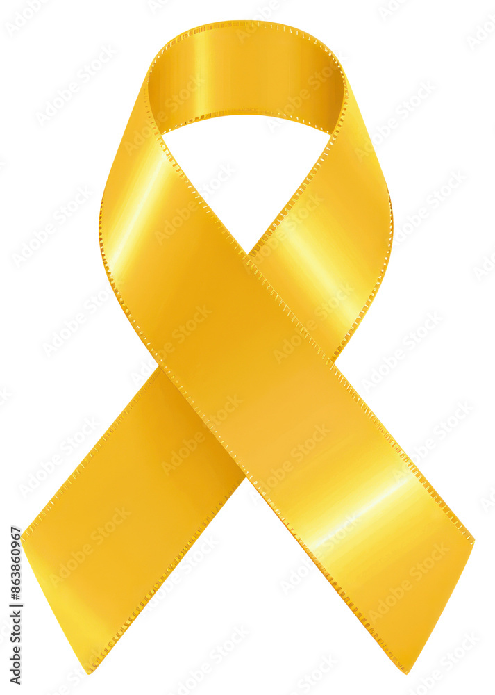 PNG Gold gradient Ribbon cancer symbol. Stock Photo | Adobe Stock