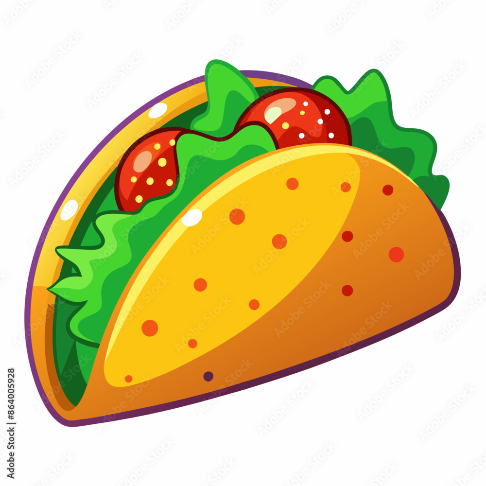 taco clipart cartoon Illustration drawing Stock Vector | Adobe Stock