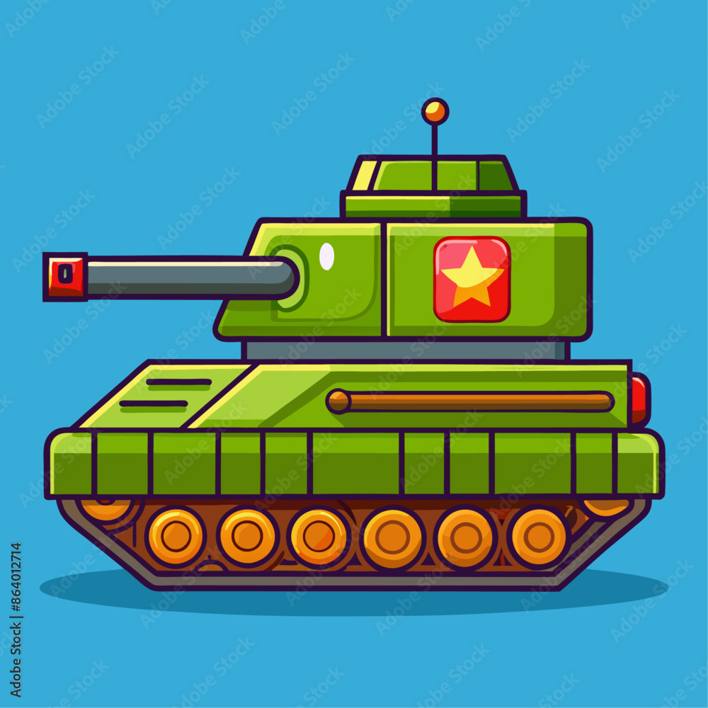 tank clipart cartoon Illustration drawing Stock Vector | Adobe Stock