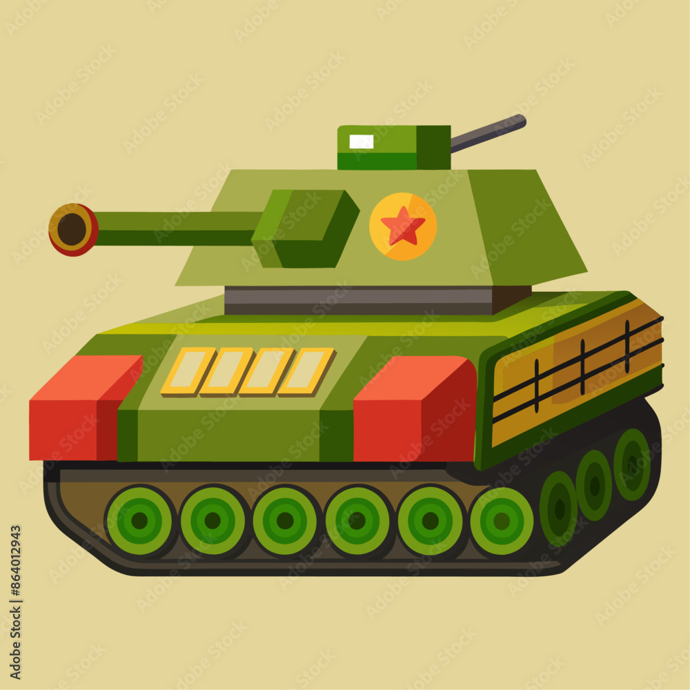 tank clipart cartoon Illustration drawing Stock Vector | Adobe Stock
