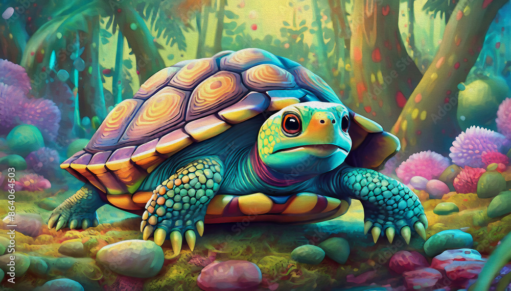 oil painting style cartoon character illustration Little rare ...