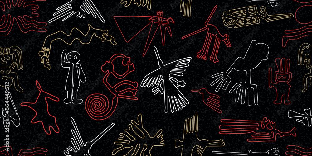 amazing world famous peruvian ancient indigenous nazca lines with ...