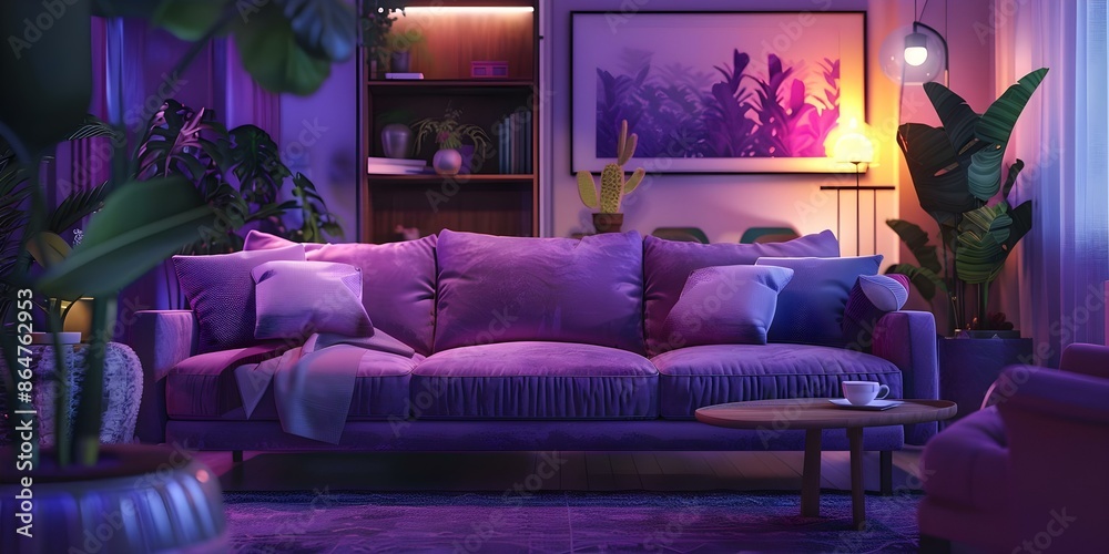 Purple Animated Furniture Stream Starting Soon Screen Overlay for a ...