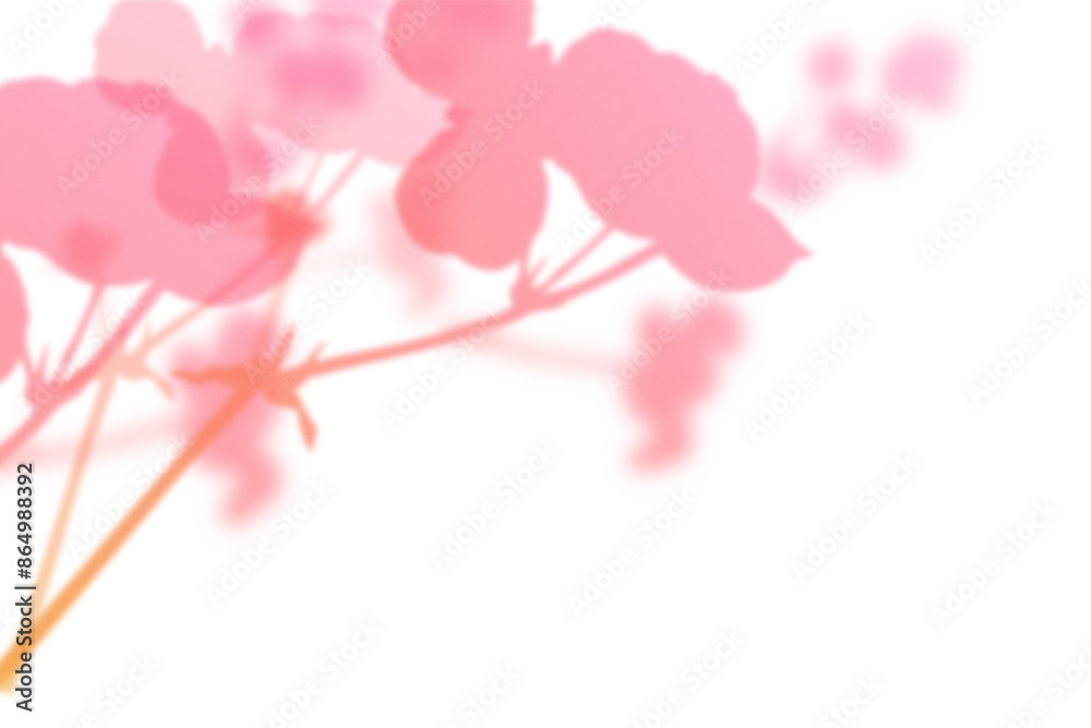 Pink gradient png floral border, with transparent background, aesthetic ...