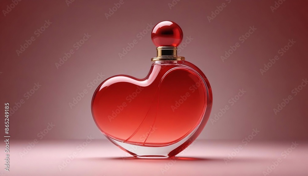 heart-shaped perfume template, romantic perfume concept.jpeg, heart ...