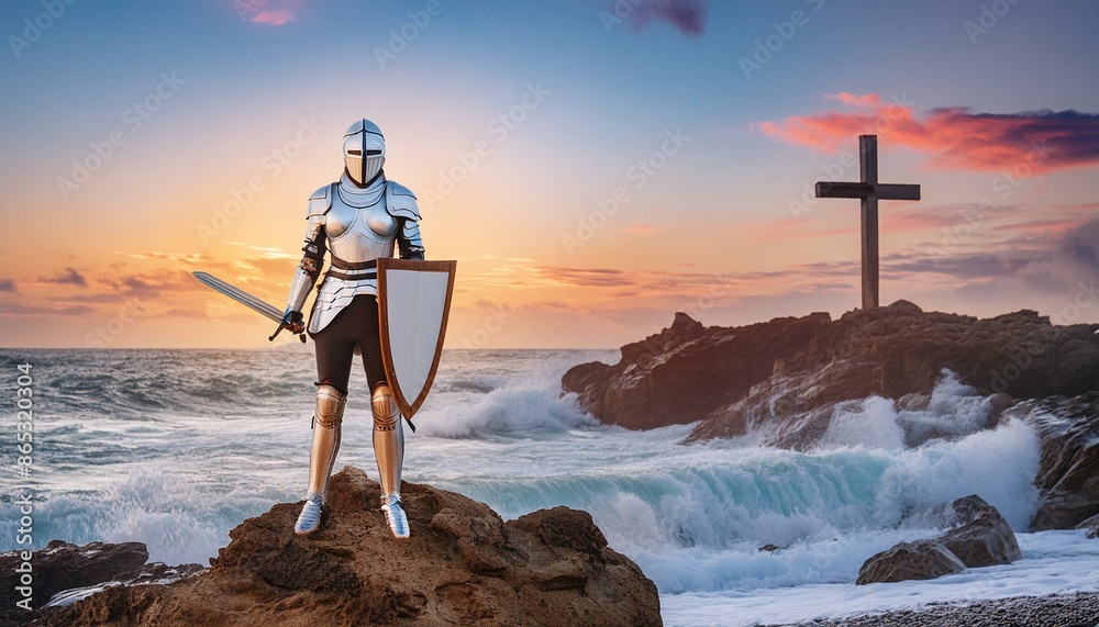 Ephesians - The Armor of God. The Knight wearing Armor of God based on ...