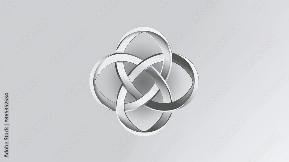 Triquetra. Holy Trinity symbol. Sacred geometry symbol on white background. Vector illustration ...