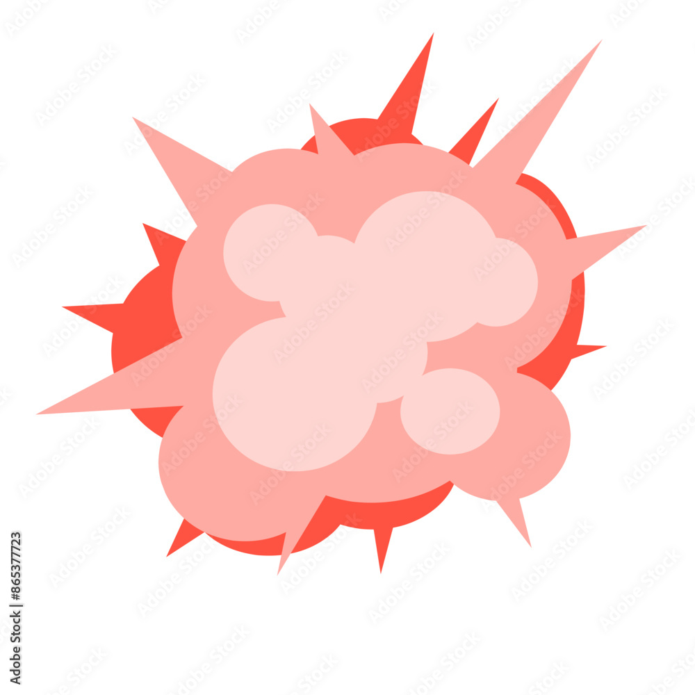 Vector de Stock Cartoon bomb explosion. Dynamite explosions, danger ...
