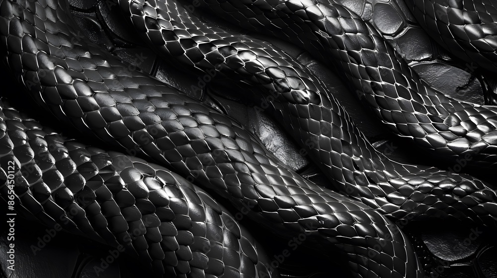 black snake skin texture for background. Stock Photo | Adobe Stock