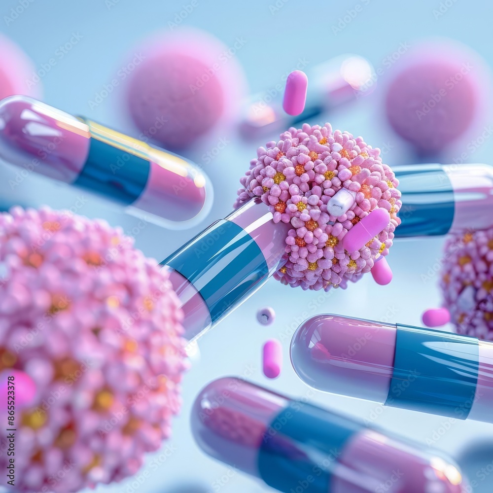 Infographic showing how a cancer drug works in combination with ...