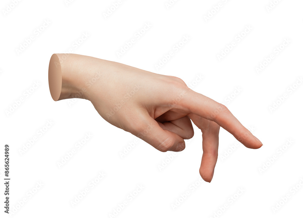 Finger walk gesture, hand showing steps. Symbol of journey, two fingers in motion, isolated on ...