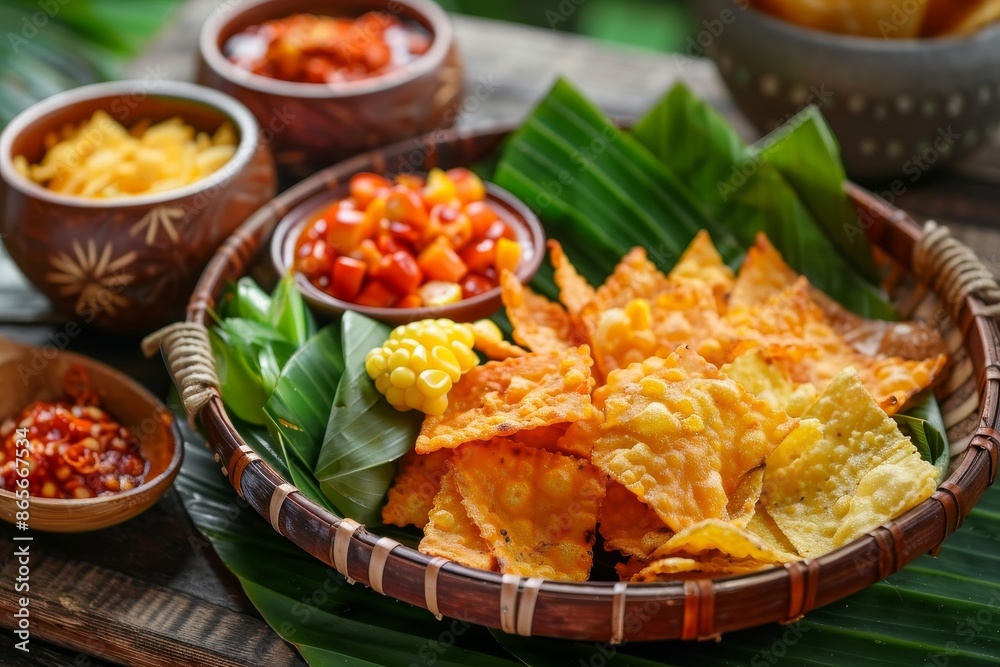 Cassava chips from Indonesia with sweet corn flavor made from cassava ...