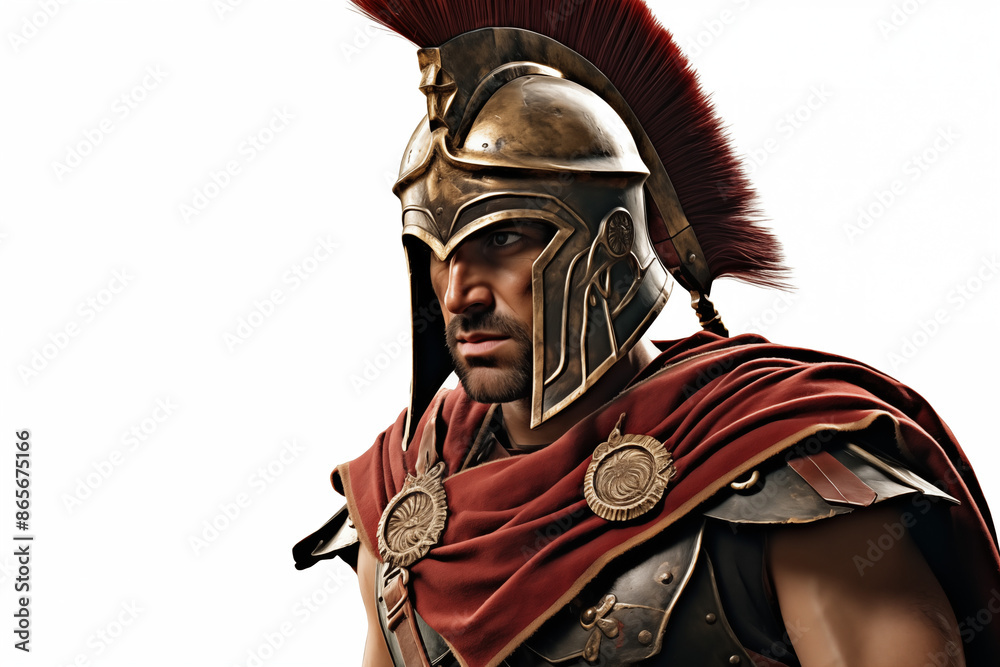 Spartan warrior on a white background. Spartan War. Topics related to ...