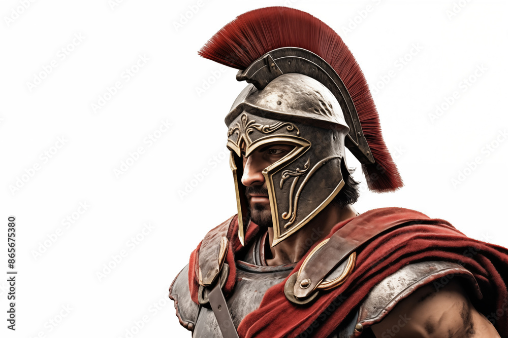 Spartan warrior on a white background. Spartan War. Topics related to ...