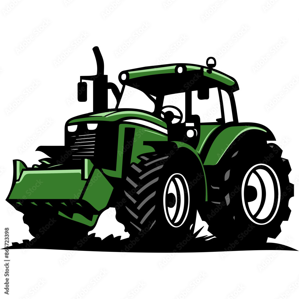 Tractor Logo Illustration Clipart for Farming Logo Design Heavy ...