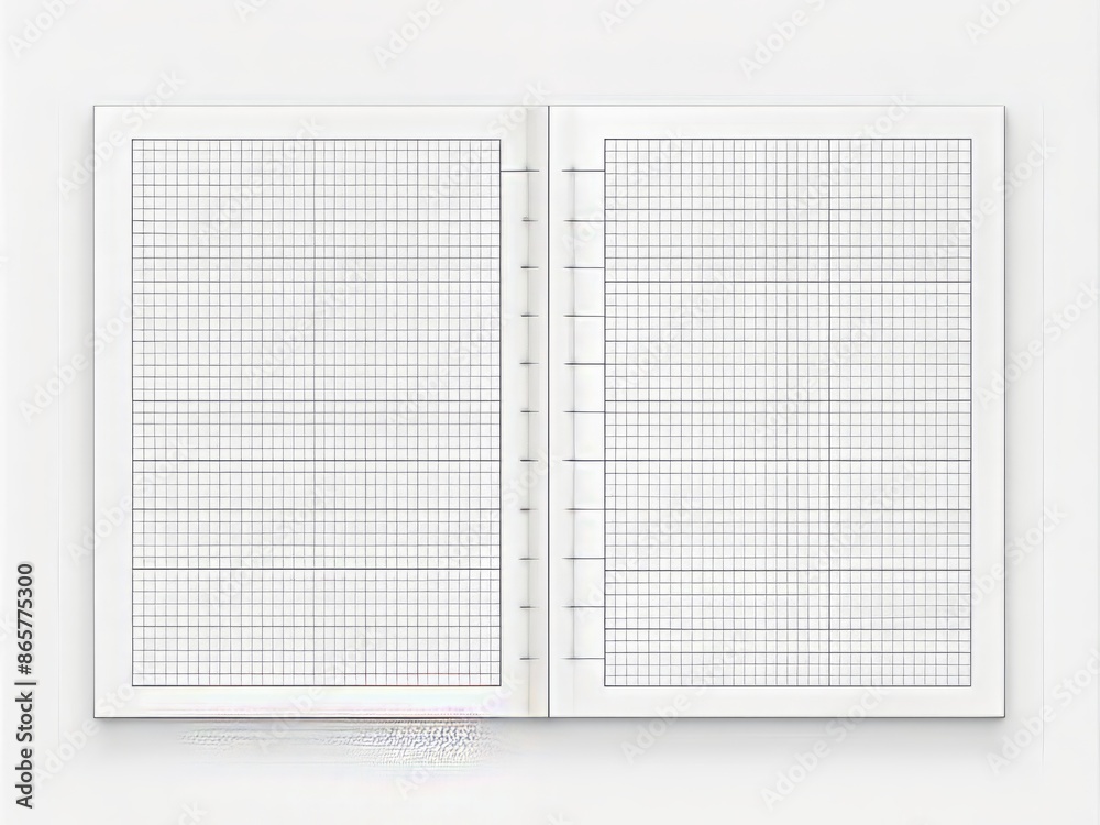 Clean and minimalist workbook layout with blank lines, headers, and ...