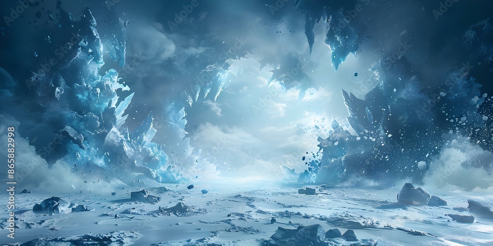 Cold ice battlefield digital visuals set the stage for lifelike ...