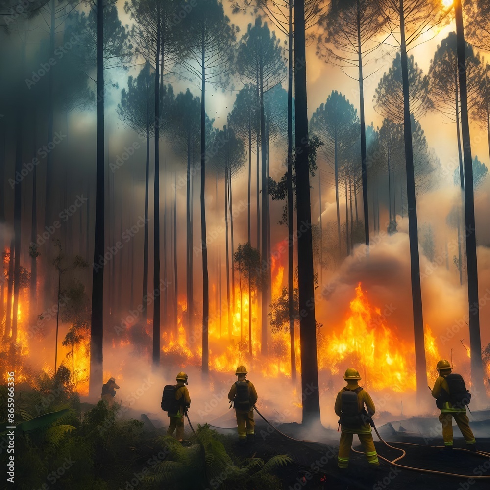 Wildfire Burns Forest Ground: Environmental Impact, Fire Management ...