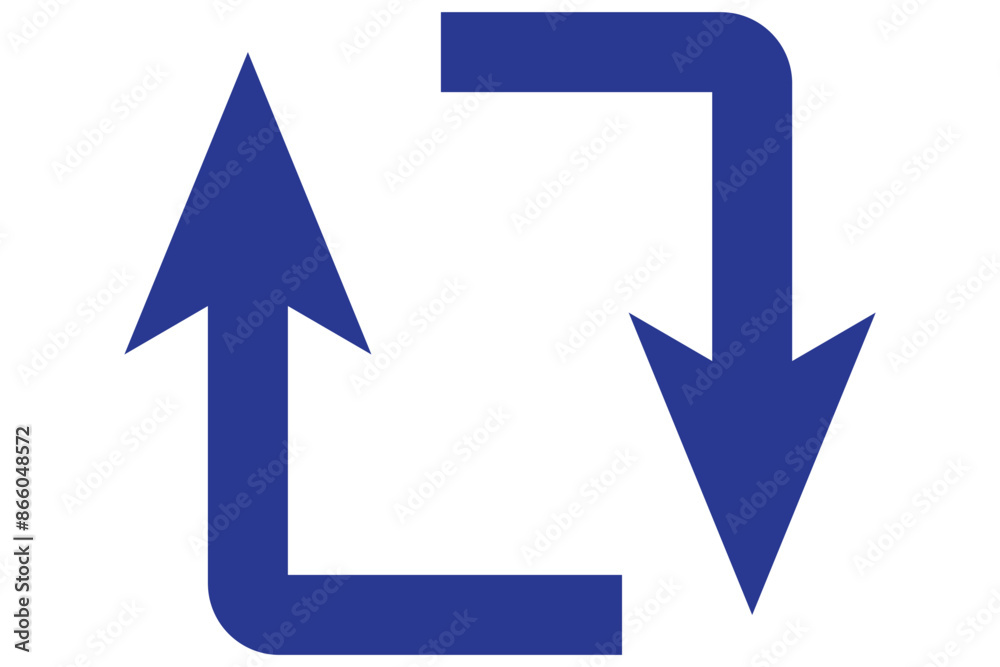 Editable vector loop repeat icon. Black, transparent white background ...