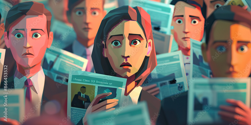 Fake News Propagation: Illustrations depicting the spread of ...